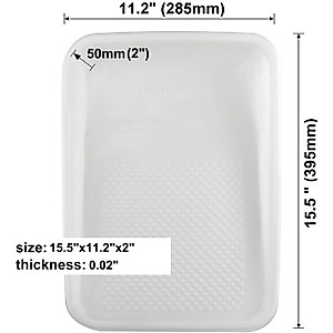 Great Andrew 9-Inch Paint Tray Liner, 21 PCS Plastic Paint Roller Tray Liner Set, Disposable Paint Pan Liners for Painting Projects, Painting Walls, Floors, Home Improvement, DIY Projects