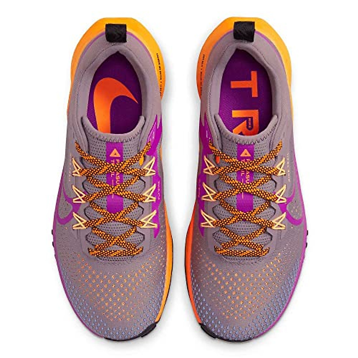 Nike Women's React Pegasus Trail 4 Running Shoes (Purple Smoke/Vivid Purple, us_Footwear_Size_System, Adult, Women, Numeric, Medium, Numeric_8)