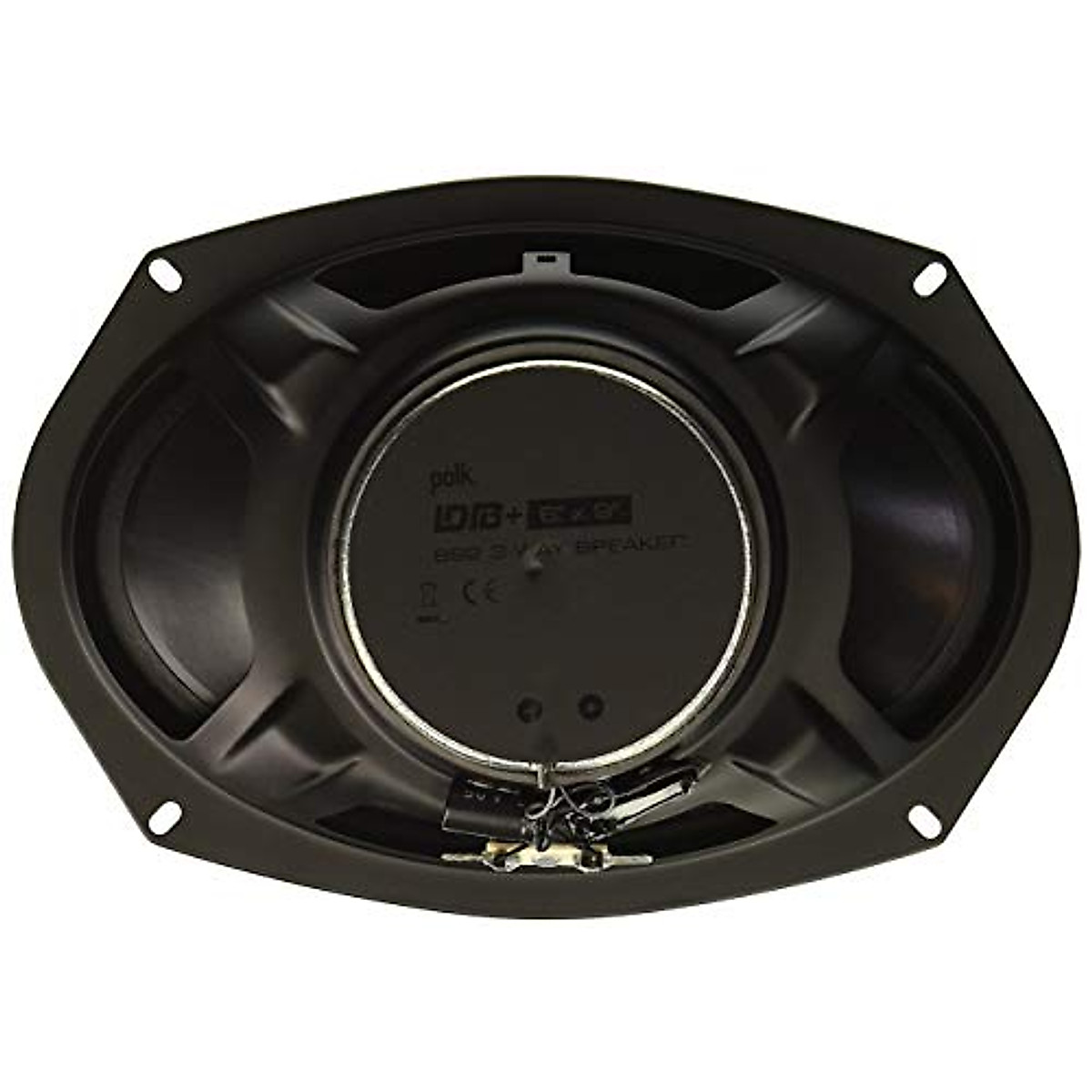 Polk Audio DB692 DB+ Series 6"x9" Three-Way Coaxial Speakers with Marine Certification Black (Renewed)