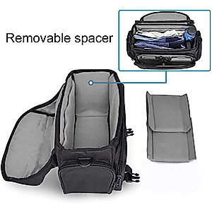 CADeN Camera Bag Case Shoulder Messenger Bag with Tripod Holder Compatible for Nikon, Canon, Sony, DSLR SLR Mirrorless Cameras Waterproof (Black, Small)