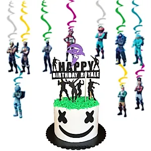 10PC Video Game Party Vortex Decoration Hanging Vortex Ceiling Decoration Video Game Theme Birthday Party Supplies