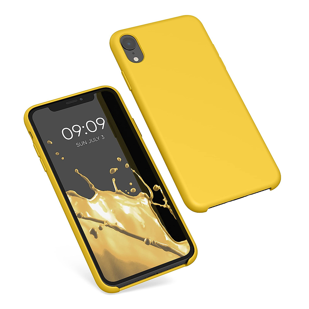 kwmobile Case Compatible with Apple iPhone XR Case - TPU Silicone Phone Cover with Soft Finish - Honey Yellow