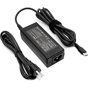 65W USB Type C Chromebook Charger for Dell Latitude 5420 5520 5320 5285 5289 5290 7410 7310 7420 Chromebook 3100 3500 3400 3300 5190 USB C Laptop Charger