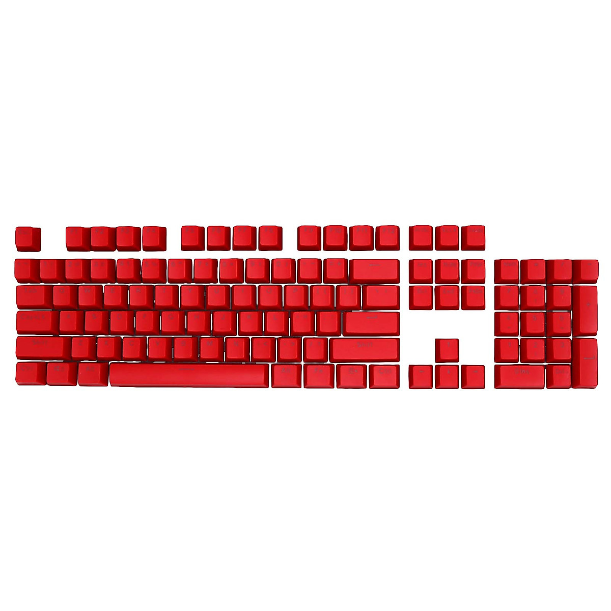 QiancArolBD Keycap Set, Colorful Universal Keycaps, Mechanical Keyboard Keycaps, Full 104 Key Set, Gaming Keyboard Accessories Red