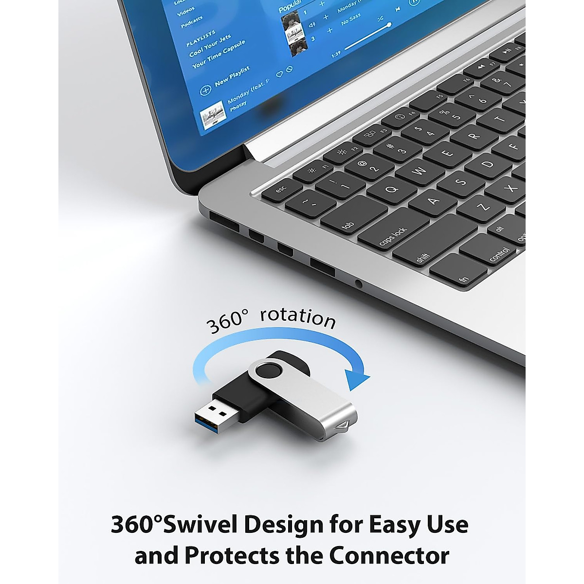 Aiibe 128GB Flash Drive 3.0 3 Pack 128GB USB 3.0 Flash Drive Thumb Drive USB Drive 128GB Jump Drive Memory Stick 128GB Flash Drives (128G, 3 Mixed Colors: Black Blue Red)