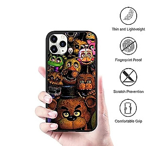 UANGLI FNAF Theme Phone Case Anime Design Phone Case TPU Silicone Case Full Protection Cover for iPhone 13 14 (for iPhone 14)