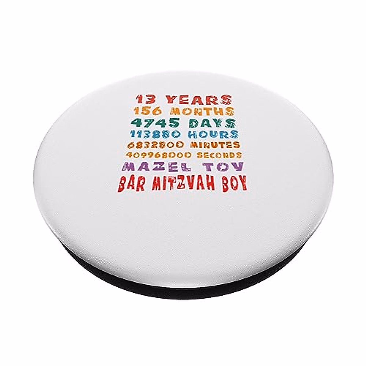 13-Year-Old 13th Birthday Bar Mitzvah Boy Mazel Tov Jewish PopSockets Standard PopGrip