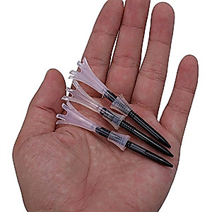 Xirfuni Durable Golf Tee, High Performance PP Plastic 3 Pcs/Lot Golf Tee for Today's Larger Drivers for Golf Assisted Traini