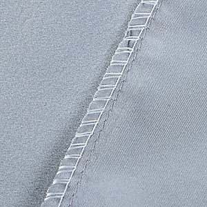 NTBAY Zippered Silk Satin Toddler Pillowcases - 2 Pack Hidden Zipper 13x18 Pillowcases - Luxury and Silky Baby Travel Pillow Covers, Silver Grey