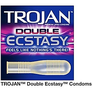Trojan Pleasure Pack Premium Lubricated Latex Condoms, 40 Count (Fire & Ice)
