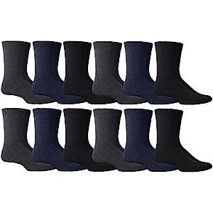 Yacht & Smith 48 Pairs of Mens and Womens Thermal Winter Socks, Warm Cold Resistant Bulk Pack