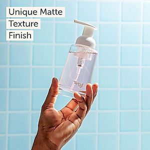 Tirtyl Foaming Replacement Pump Set - 2 Pack - 40mm (1.57”) Wide Rim (40/410 neck size) - Unique Matte Finish - High Rated 1.66c Foam Output for Maximum Foam (Matte White)