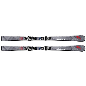 NORDICA Men Navigator 75 Ca with Tp2 Compact 10 Fdt Binding Skis, Color: Black/Red, Size: 162 (0A0288SA001-162)