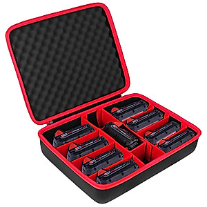 Hard Case for Milwaukee M18 18V Battery and Charger + 2554-20 M12 Impact Wrench