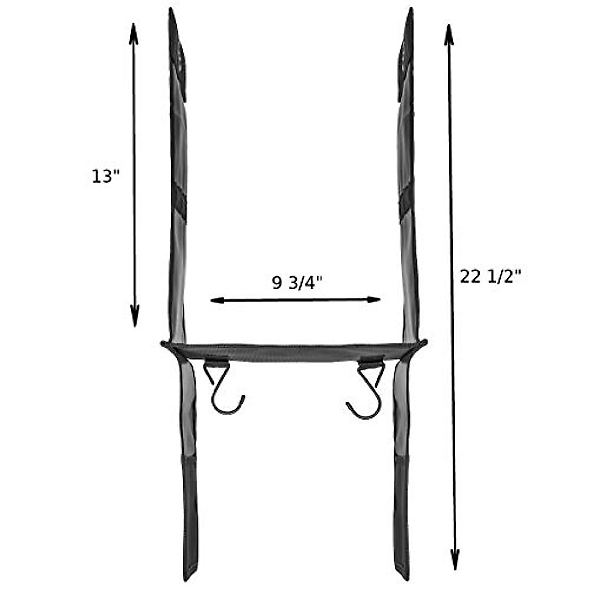 Oxel Hanging Locker Shelf Organizer with 2 Hooks and 4 Small Pockets