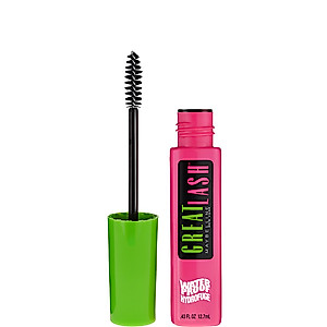 Maybelline New York Great Lash Waterproof Mascara Makeup, Brownish Black, 2 Count