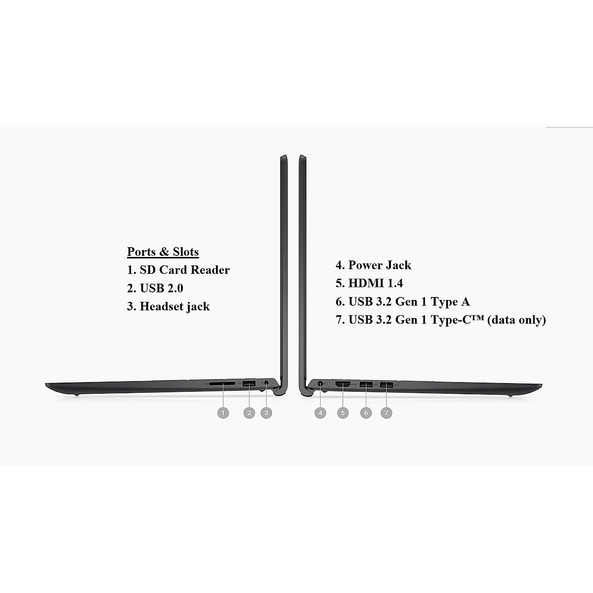 DELL Newest Inspiron 15 Business Laptop, 15.6" Full HD LED, AMD Ryzen 5 5500U, 8G RAM,512GB SSD, Webcam, WiFi, Win 11 Pro, SD Card Reader, Long Battery Life, Carbon Black