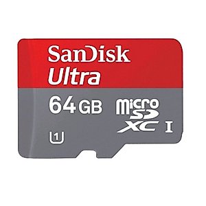 SanDisk SDSDQUA-064G-A11 Professional Ultra 64GB MicroSDXC card is custom formatted for high speed, lossless recording! Includes Standard SD Adapter. (UHS-1 Class 10 Certified 30MB/sec) for GoPro HERO4 Black