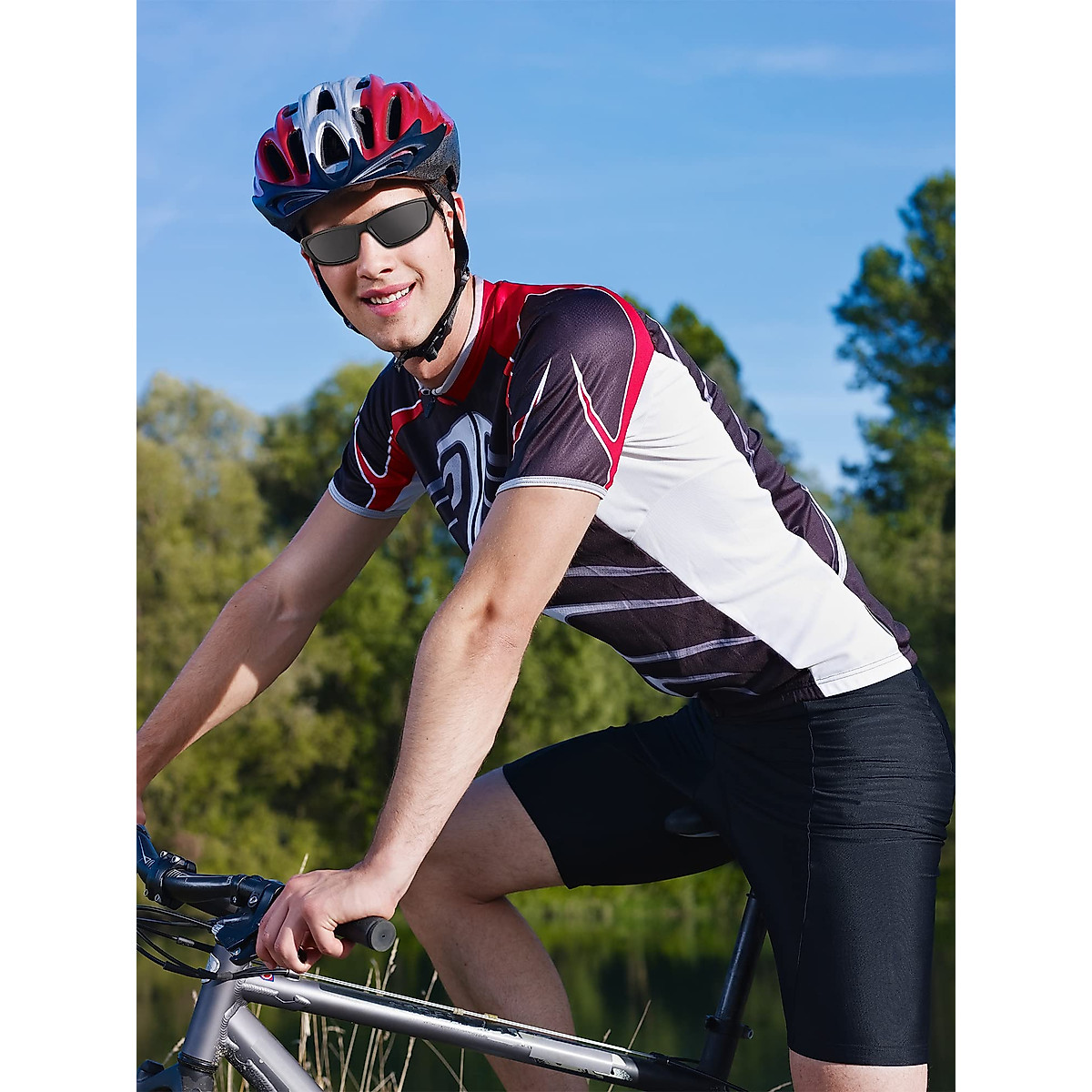 Treela 18 Pairs Polarized Sport Sunglasses for Men Bulk Multipack Fit over Sunglasses Wrap Around Sun Glasses for Women Men Summer Cycling Running Fishing Driving Sunglasses