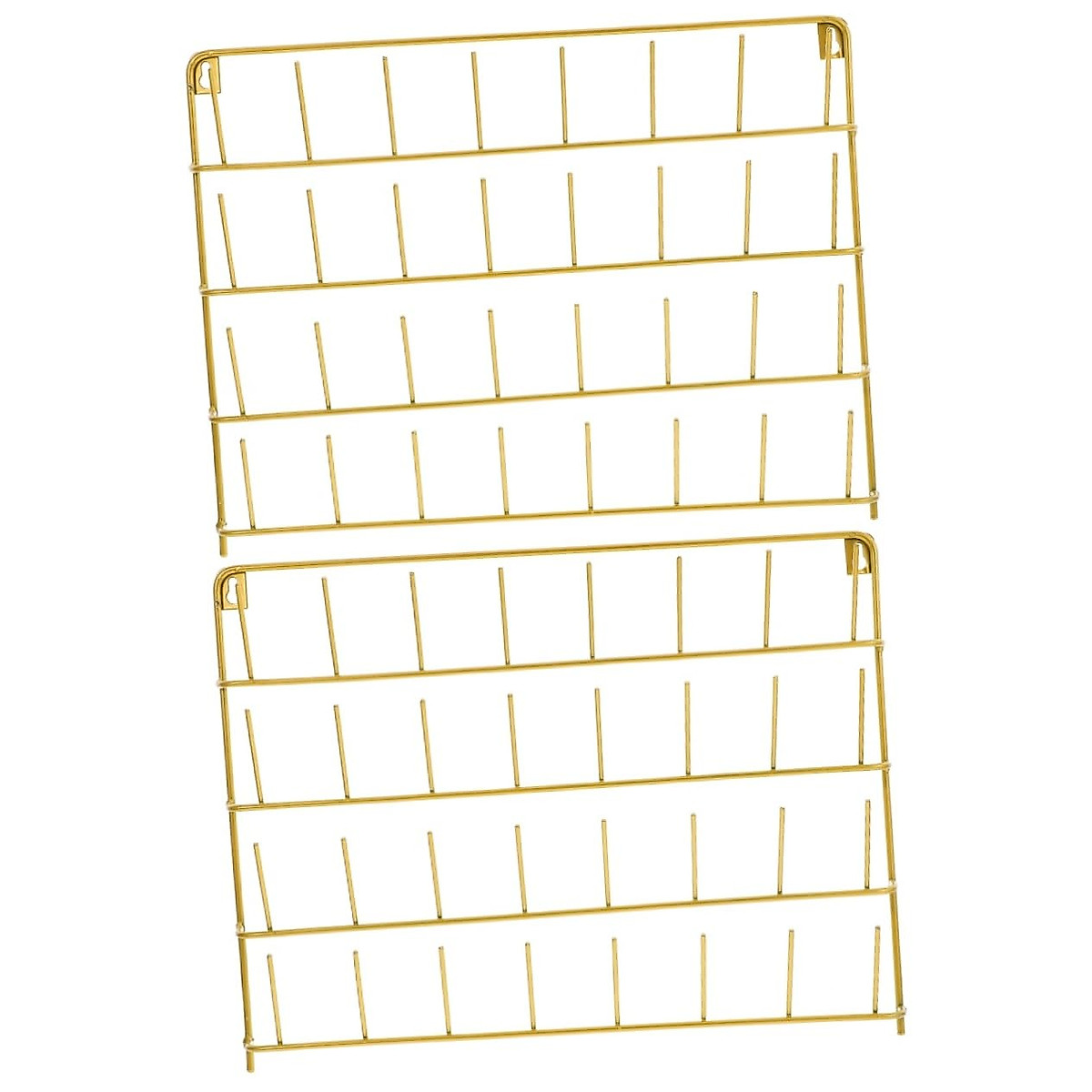 TEHAUX Spool Stand Sewing Storage Rack Quilting Thread Holder Room Thread Holder Ring Holder Tree Wall-Mounted Braiding Rack Wall Hanging Thread Holder Beaded Yarn Holder Iron Golden