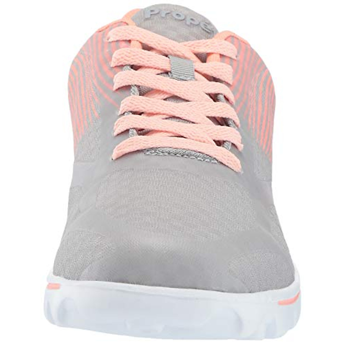 Propét Women's Bailey Shoe, Grey/Peach, 06 D US