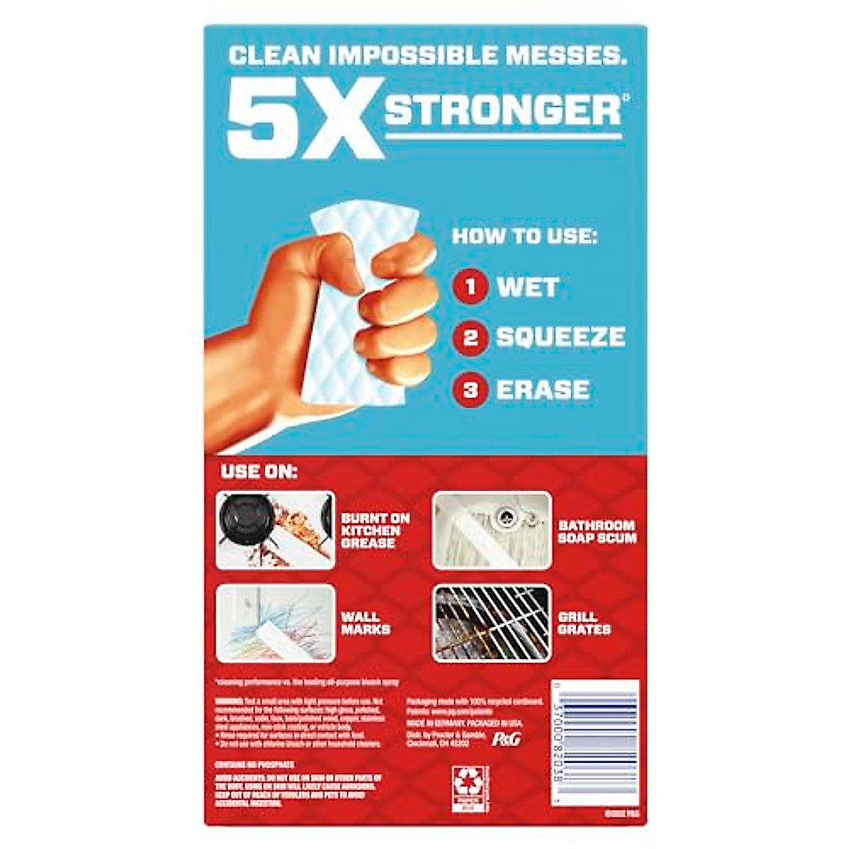 Mr. Clean Magic Eraser Extra Durable Scrubber & Cleaning Sponge, 4 Count (Pack of 1)