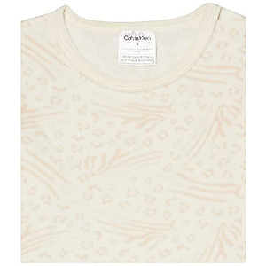 Calvin Klein Girls' Bunny Fleece Pajama Set, Leo Zebra