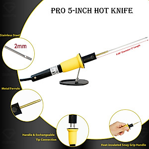 Perfect Mini Electric Hot Foam Cutter 3 in 1 Kit - Guritta Hot Wire Styrofoam Cutting Knife, Heated Foam Carving Sculpting Tool, 100-240V Stainless Steel Wire Bowl Cutting Pen Engraver Tips