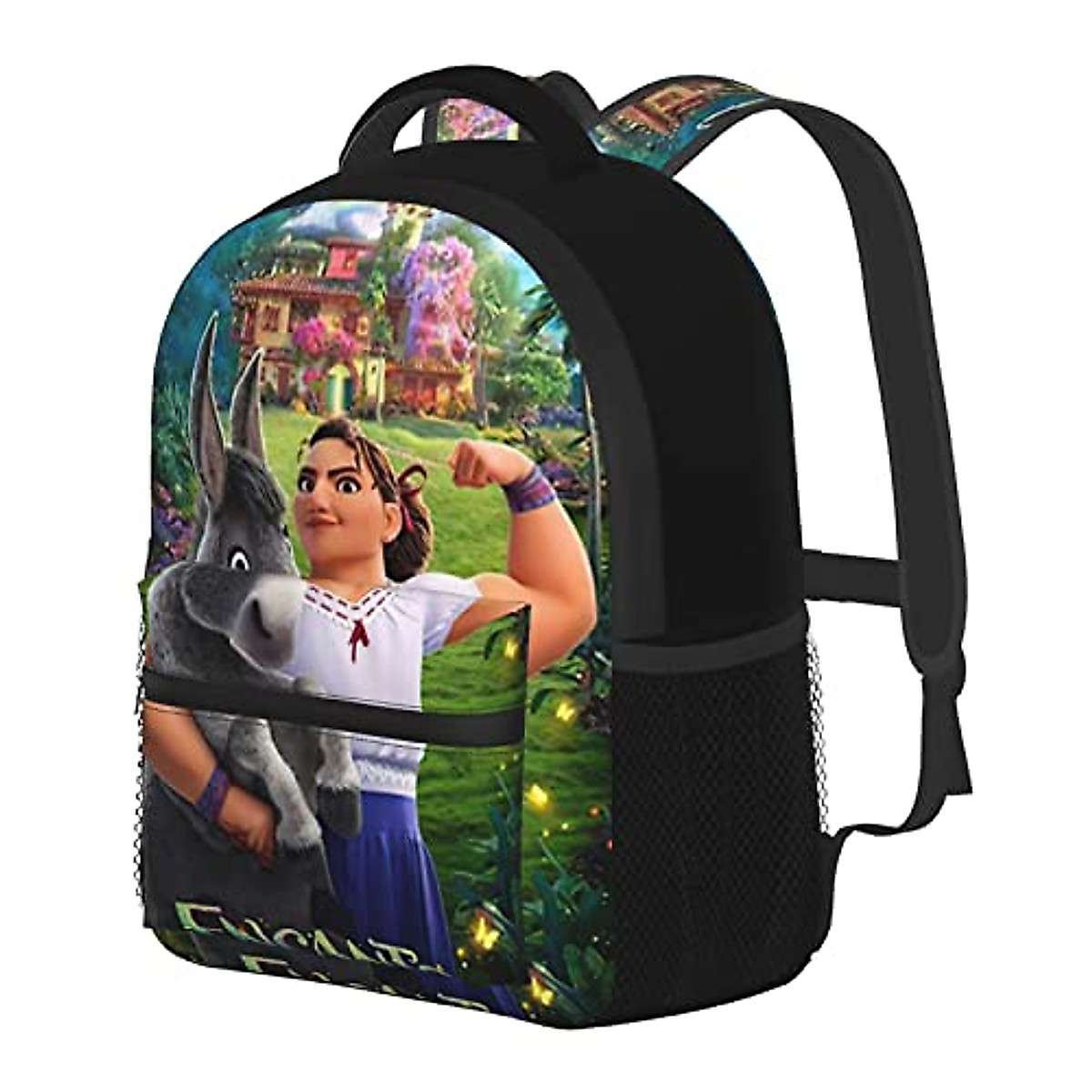 Backpack Encanto Anime Cartoon Backpack 12 Inch Small Bookbags Casual Travel Sandwich Multipurpose Daypack Backpacks For Youth Bags, Black