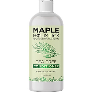 Tea Tree Shampoo and Conditioner for Men and Women - Degrease Formula for Oily Hair and Scalp, Sulfate-Silicone-Paraben Free with Essential Oils, 8oz Each