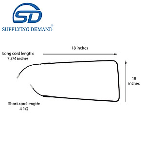 Supplying Demand 2323198 2176065 Refrigerator Defrost Heater Assembly Replacement Model Specific Not Universal