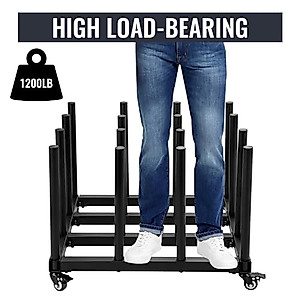 16 Roll Heavy Duty Vinyl Cart Mobile Rack Media Roll Cart, 1200LBS Vinyl Organizer Round Core Vinyl Rolling, Vinyl Rack for Blueprint,Photography Paper Rolls Organize Mobile Storage