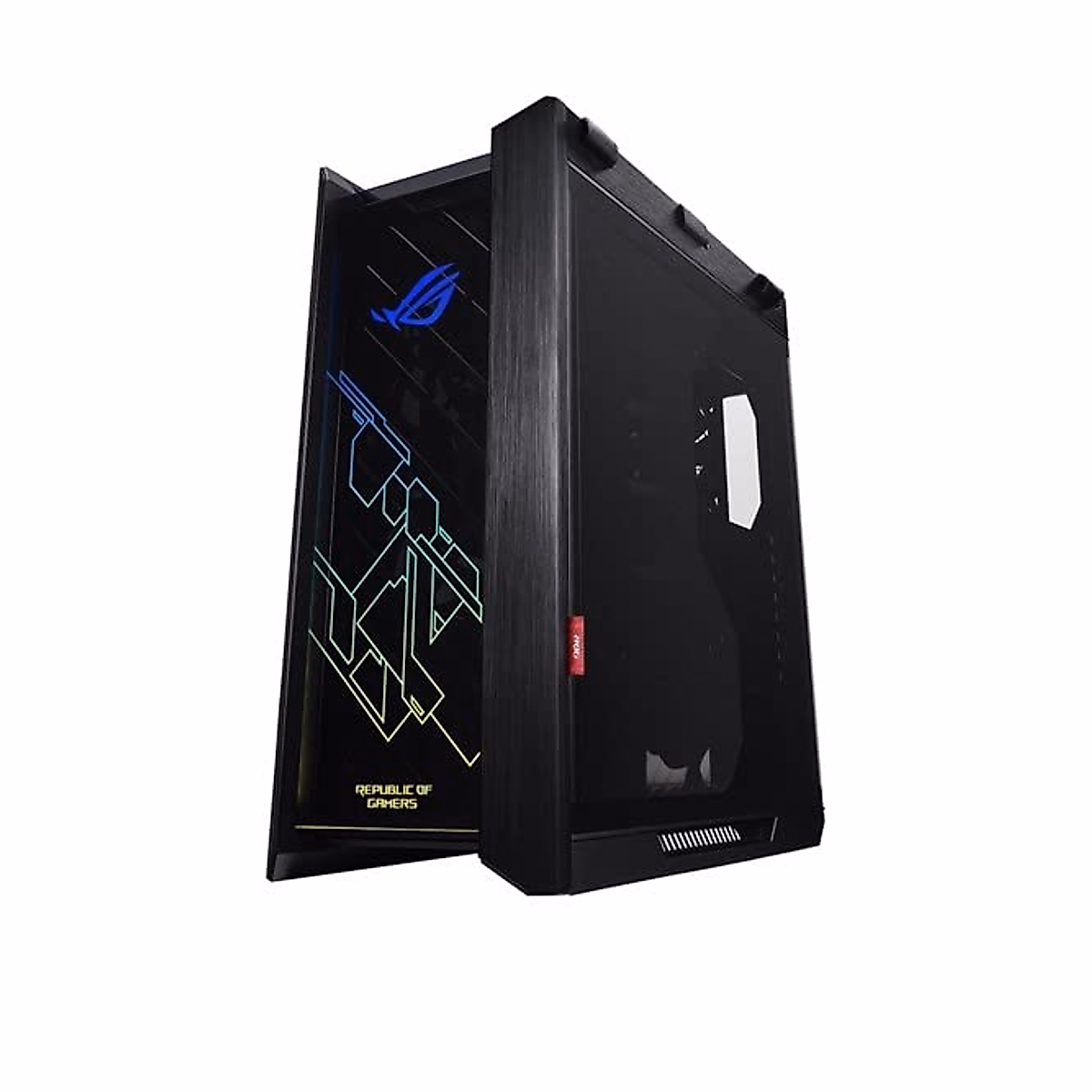Asus ROG Strix Helios GX601 RGB Mid-Tower Computer Case for up to EATX Motherboards with USB 3.1 Front Panel, Smoked Tempered Glass, Brushed Aluminum and Steel Construction, and Four Case Fans, Black