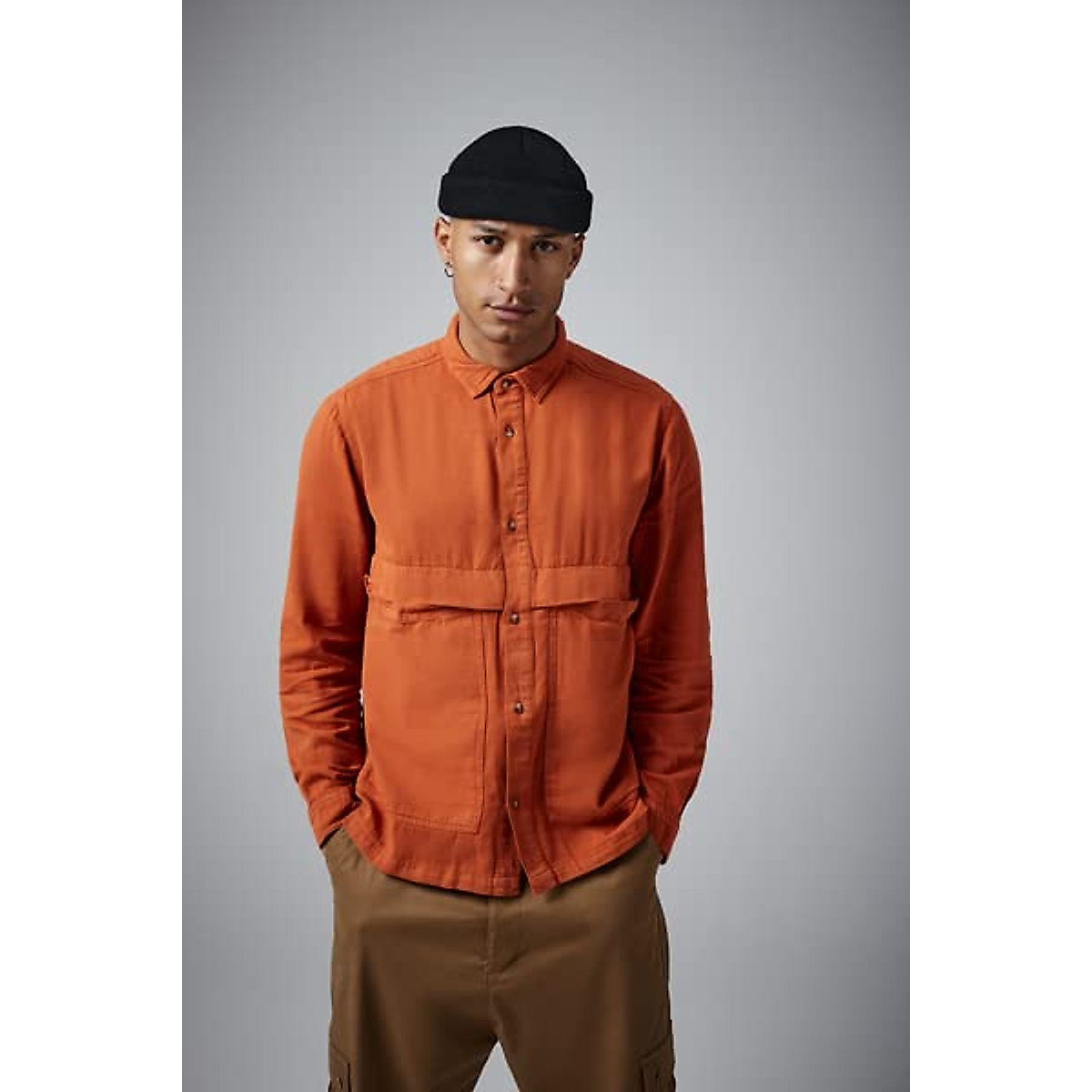 Beechfield mens B43R Recycled Mini Fisherman Beanie, Black, Small-X-Large