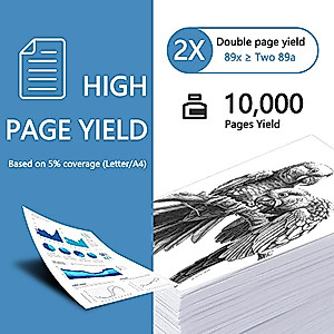 MxVol Compatible CF289X 89X Black Toner Cartridge (with CHIP) Replacement for HP 89X CF289X 89A CF289A for Enterprise M507n M507dn M507x MFP M528dn M528f M528c M528z Printer (10,000 Pages, 1-Pack)