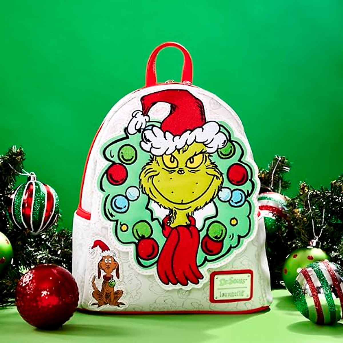 Loungefly Dr. Seuss: Grinch Mini-Backpack, Amazon Exclusive