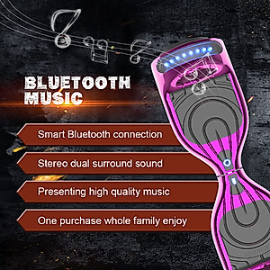 Hoverboard Certified HS2.01 Bluetooth Flash Wheel with LED Light Self Balancing Wheel Electric Scooter