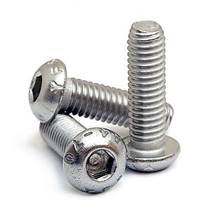 MonsterBolts - M5 x 10mm Button Head Socket Cap Screws, ISO 7380, Marine Grade Stainless Steel, 10 Pack