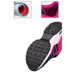 Unybwonn Walking Shoes for Women,Comfortable Casual Sneaker for Women Rose 9.5