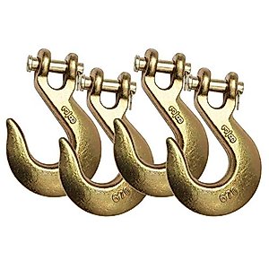 Mytee Products (4 Pack) 3/8" Clevis Slip Hook G70 Tow Chain Wrecker Truck Trailer Tie Down