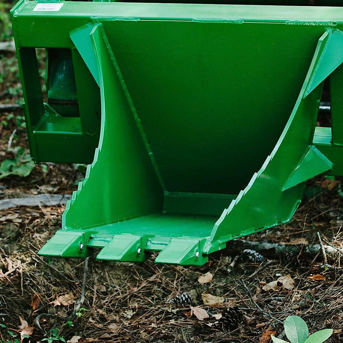 Titan Attachments USA Made Green Extreme Duty Stump Bucket Tree Spade Scoop Digger, Fits John Deere Hook and Pin