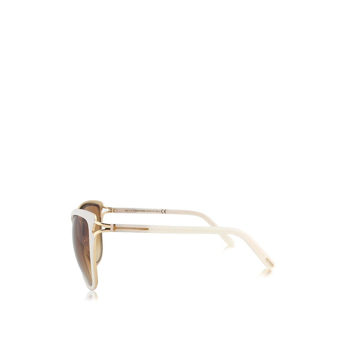 Tom Ford Celia Sunglasses, Ivory/Gold, 59-17-130
