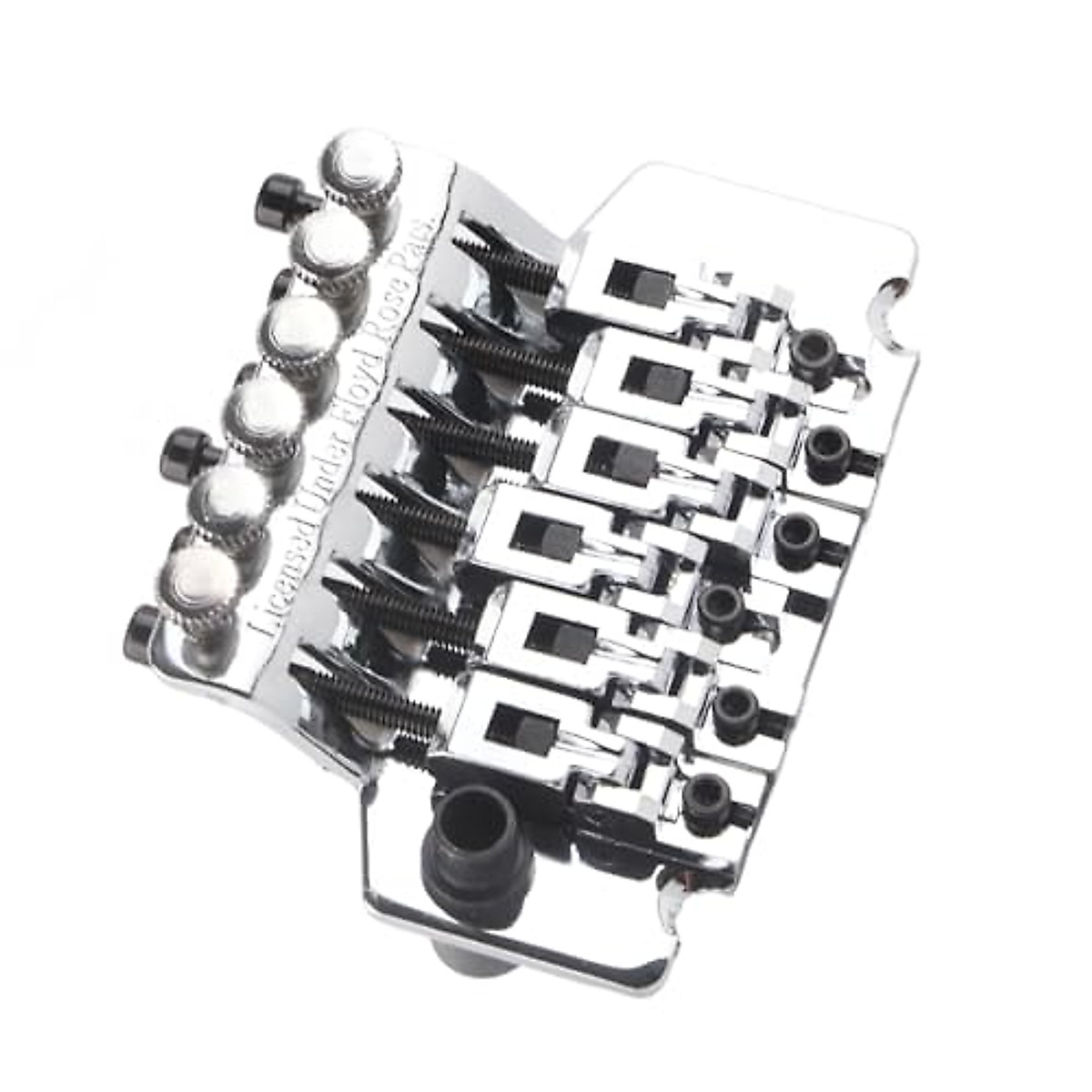 Double Rocking Tremolo Bridge System,Electric Guitar Spring Stabilizer Device Double Vibrato System Compatible with ST Style Electric Guitar(silver)