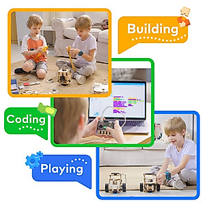 Makeblock NextMaker STEM Kit for Kids Ages 8-10, Educational Coding Kit with Rich Online Learning Resources, STEM Toys Science Kit Gift for Kids to Learn Coding Engineering Electronics