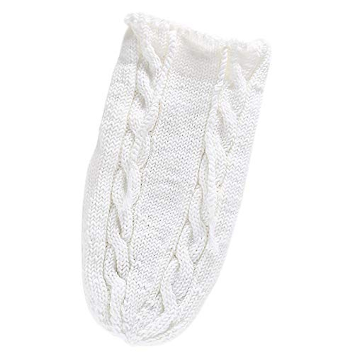 GUMEMO Newborn Baby Swaddle Sack Drawstring Knit Sleeping Bag Wrap Infant Baby Boy Girl Photography Prop Hospital Outfit White