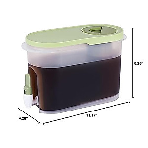 Baraiser Cold Brew Coffee Maker, 3/4 Gallon Iced Coffee Maker with Ultra-fine Mesh Steel Filter and Spigot