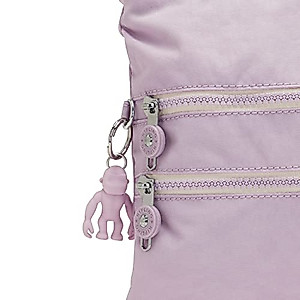Kipling Women’s Alvar Crossbody, Super Light, Durable Messenger, Nylon Shoulder Bag, Gentle Lilac