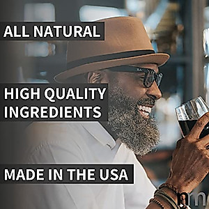 Newmen Beard Wash for Men - Beard Shampoo with Jojoba Oil & Coconut Oil, Natural Peppermint Scent with Beard Oil, Softens and Conditions Facial Hair, Beard Moisturizer