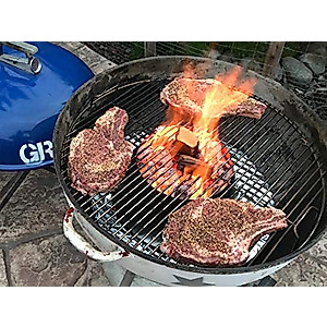 Uniflasy BBQ Whirlpool for Weber Kettle 22, 26.75 Inches WSM Weber Smokey Mountain Charcoal Briquet Holders, Big Green Egg, Medium Kamado, BBQ Cone, BBQ Kettle Charcoal Grill Accessories