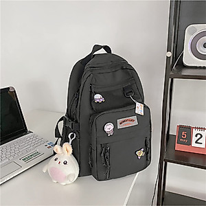 KOWVOWZ Kawaii Large aesthetic Bookbags for Girl Students Back to school Laptop Backpacks 15.6 Inch School Bag with Cute 12.6inx5.1inx16.9in